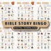 60 Bible Bingo Cards, Bible Stories Bingo, Sunday School Bingo, Bible ...