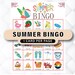 Summer Bingo, 60 Summer Bingo Cards, Summer Game, Kid's Printable Bingo ...