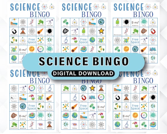 7th Grade Science Bingo Cards To Download Print And Customize