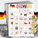 60 Germany Bingo Cards, Germany Travel Bingo Game, Germany Bingo Cards ...
