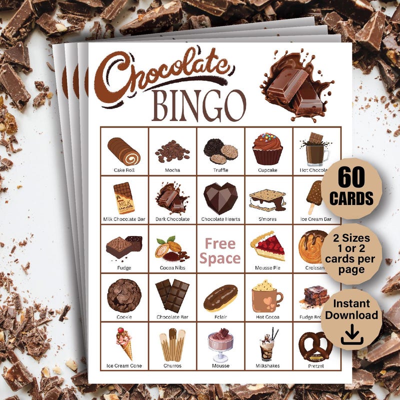 Chocolate Bingo - Etsy UK