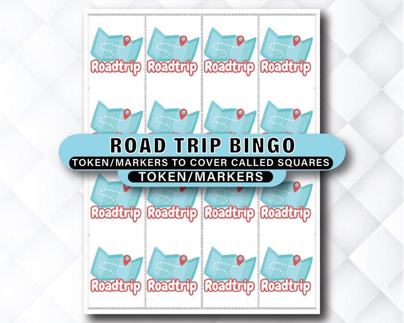 60 Road Trip Bingo Cards, Fun Travel Game for Kids, Family Car Ride ...