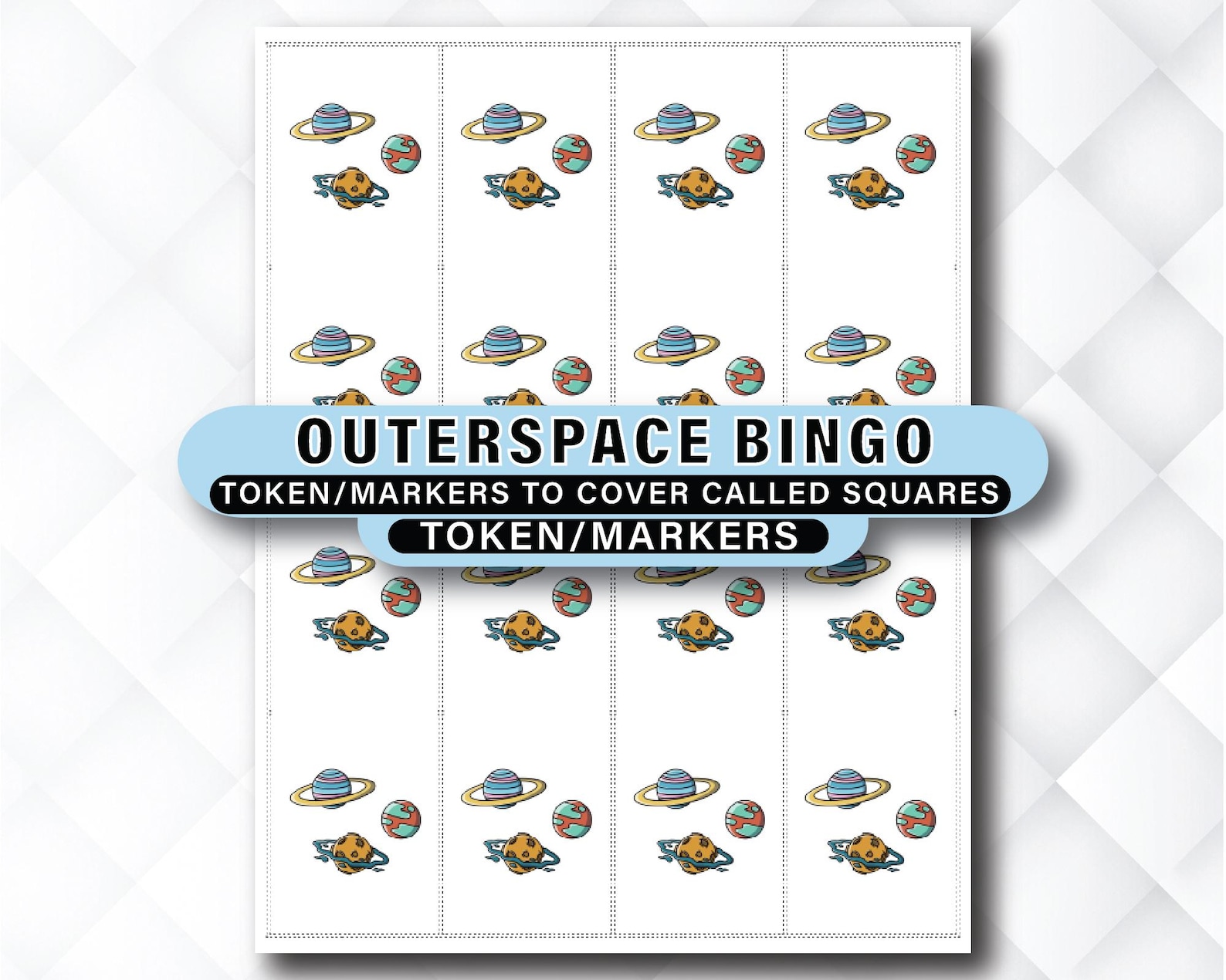 Outer Space Bingo Cards, Solar System Bingo, Astronomy Bingo, Space ...