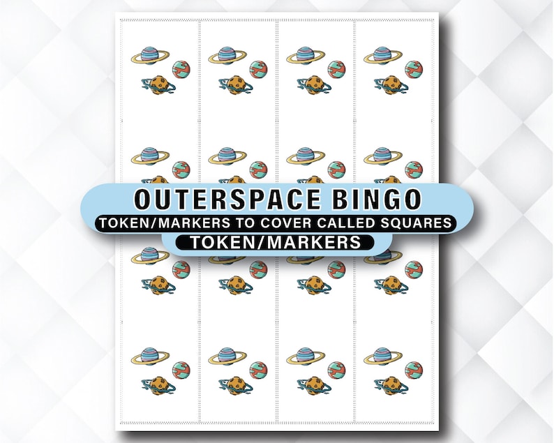 Outer Space Bingo Cards, Solar System Bingo, Astronomy Bingo, Space ...