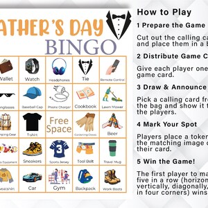 60 Happy Father's Day Bingo Cards, Father's Day Activity, Father's Day ...