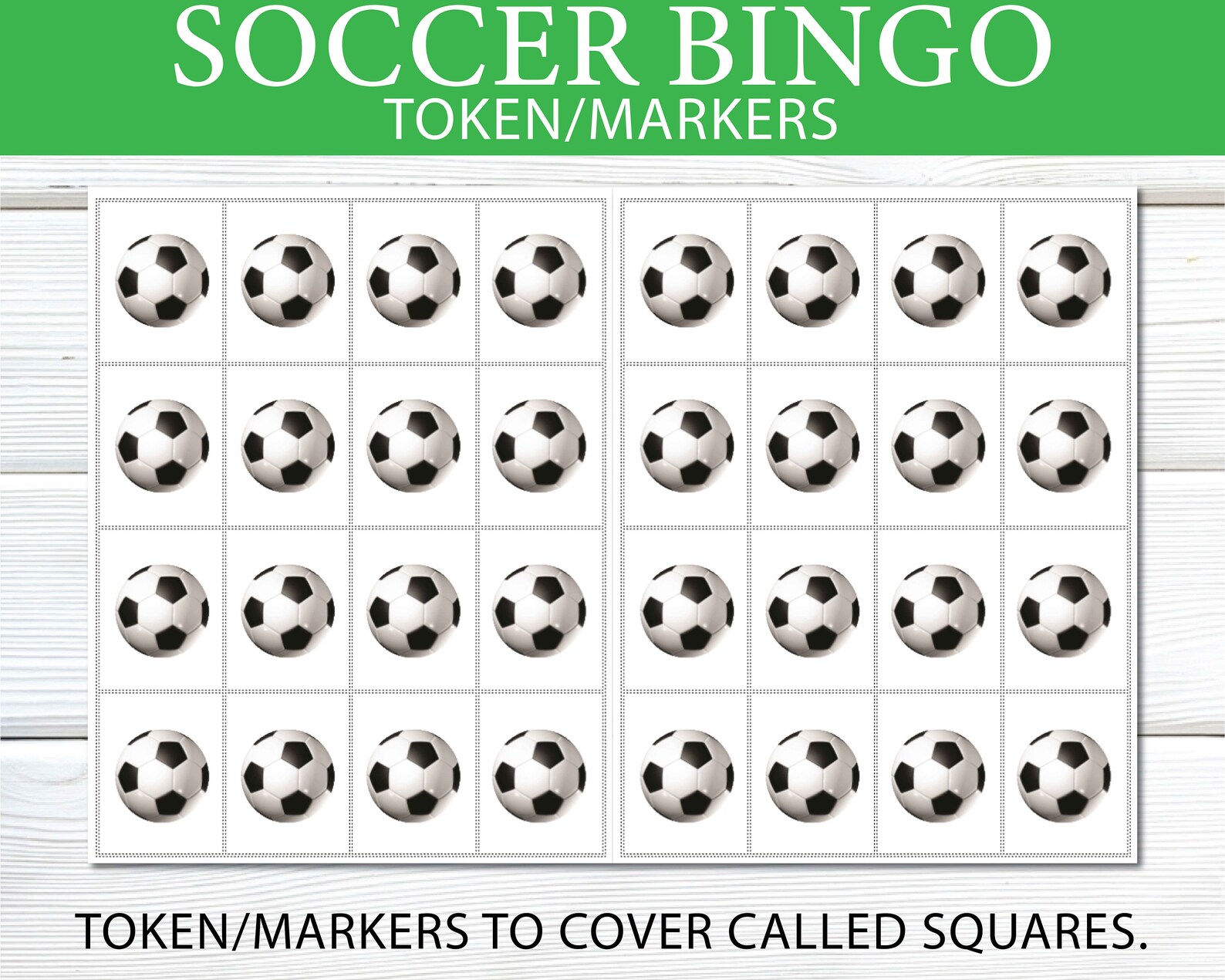 Soccer Bingo, 50 Soccer Bingo Cards, Soccer Game, Soccer Party Game ...