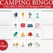 50 Camping Bingo Card Printable Game, Camping Party Game, Forest Nature ...