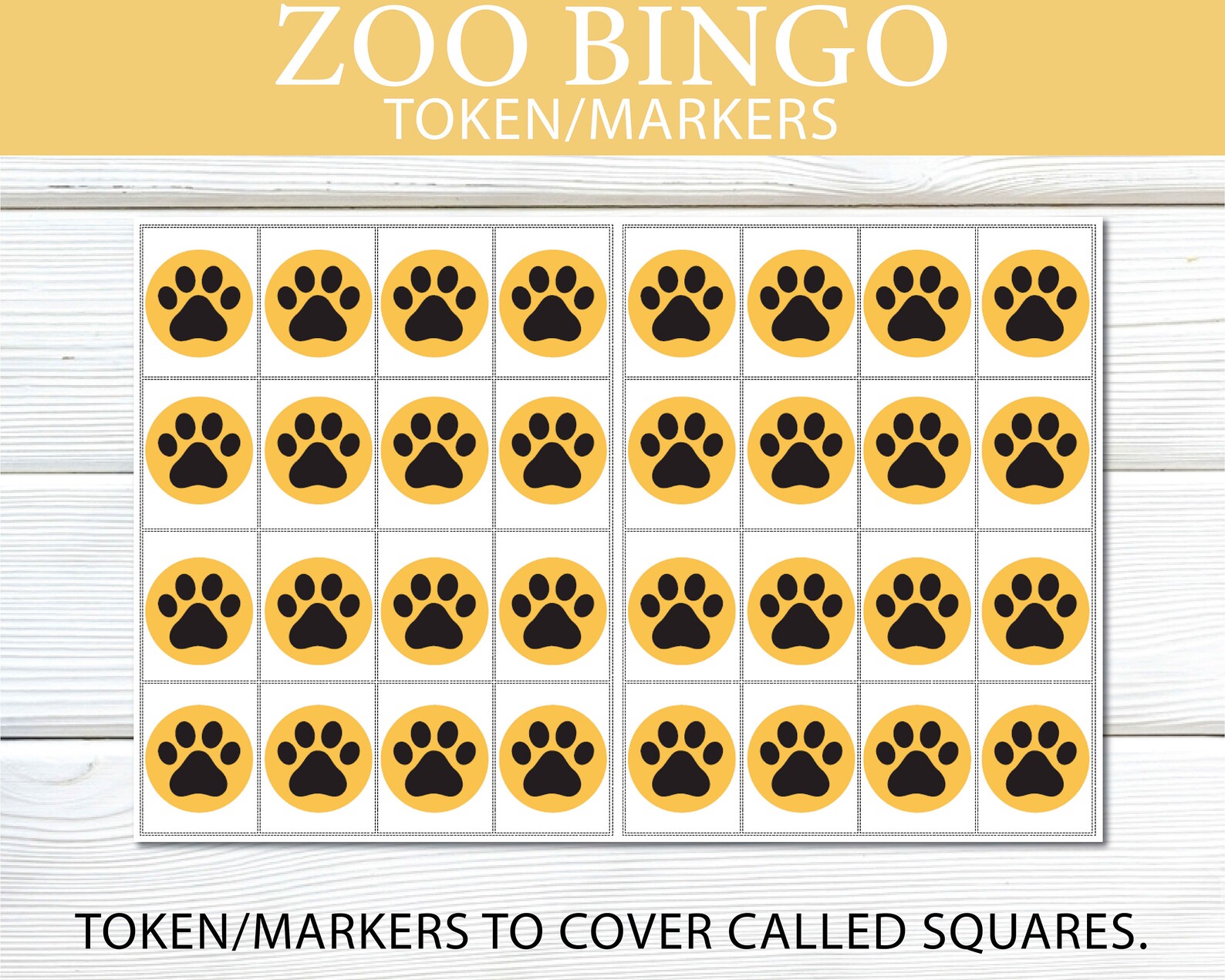 Zoo Bingo, 50 Printable Zoo Bingo Cards, Zoo Birthday Bingo, Animal ...