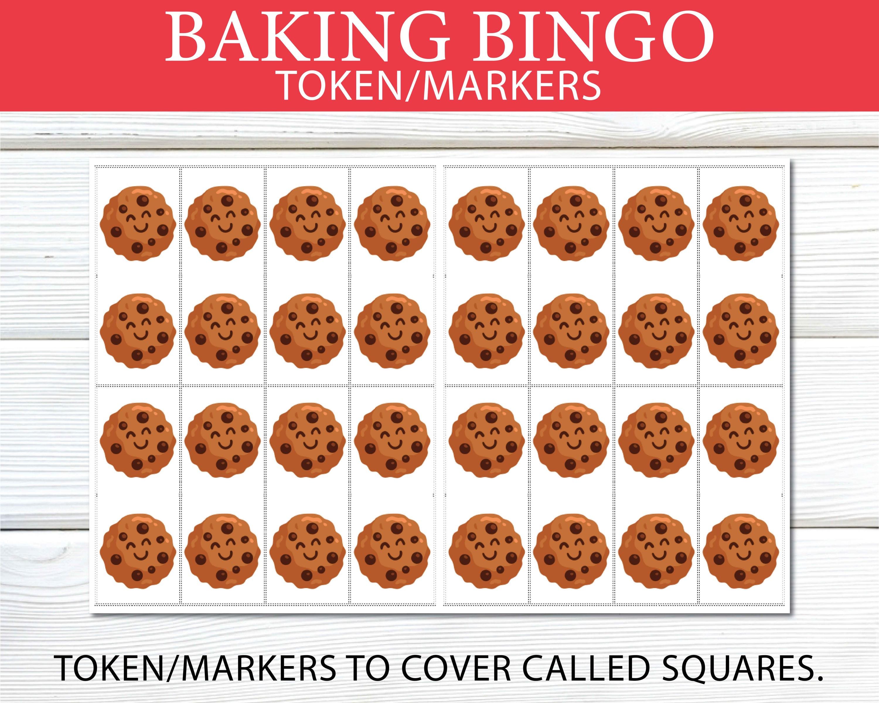 50 Baking Bingo Cards, Printable Baking Bingo Card, Baking Birthday ...