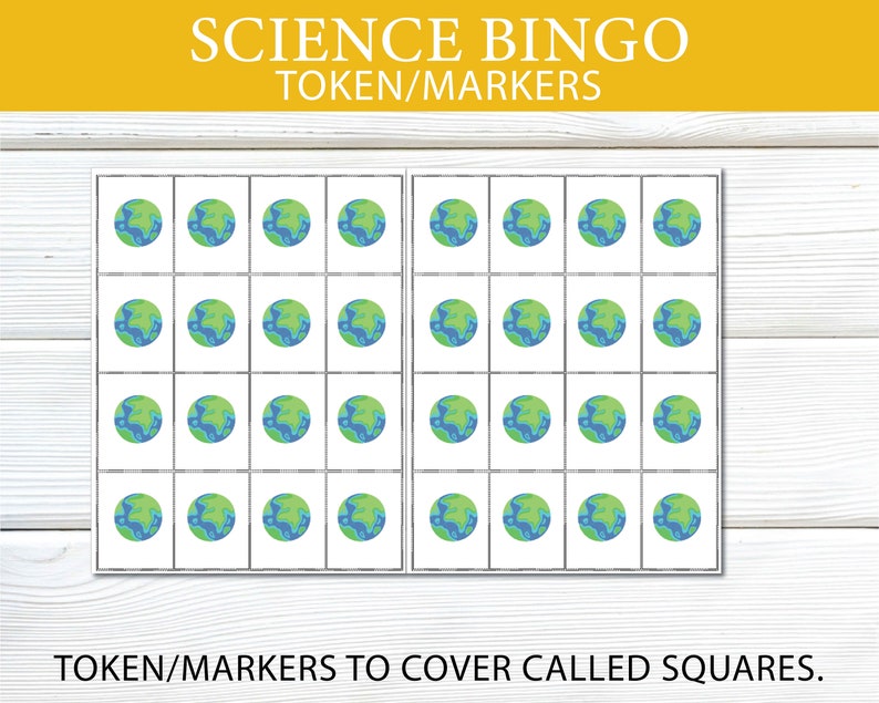 Science Bingo, 60 Printable Science Bingo Cards, Chemistry Bingo ...