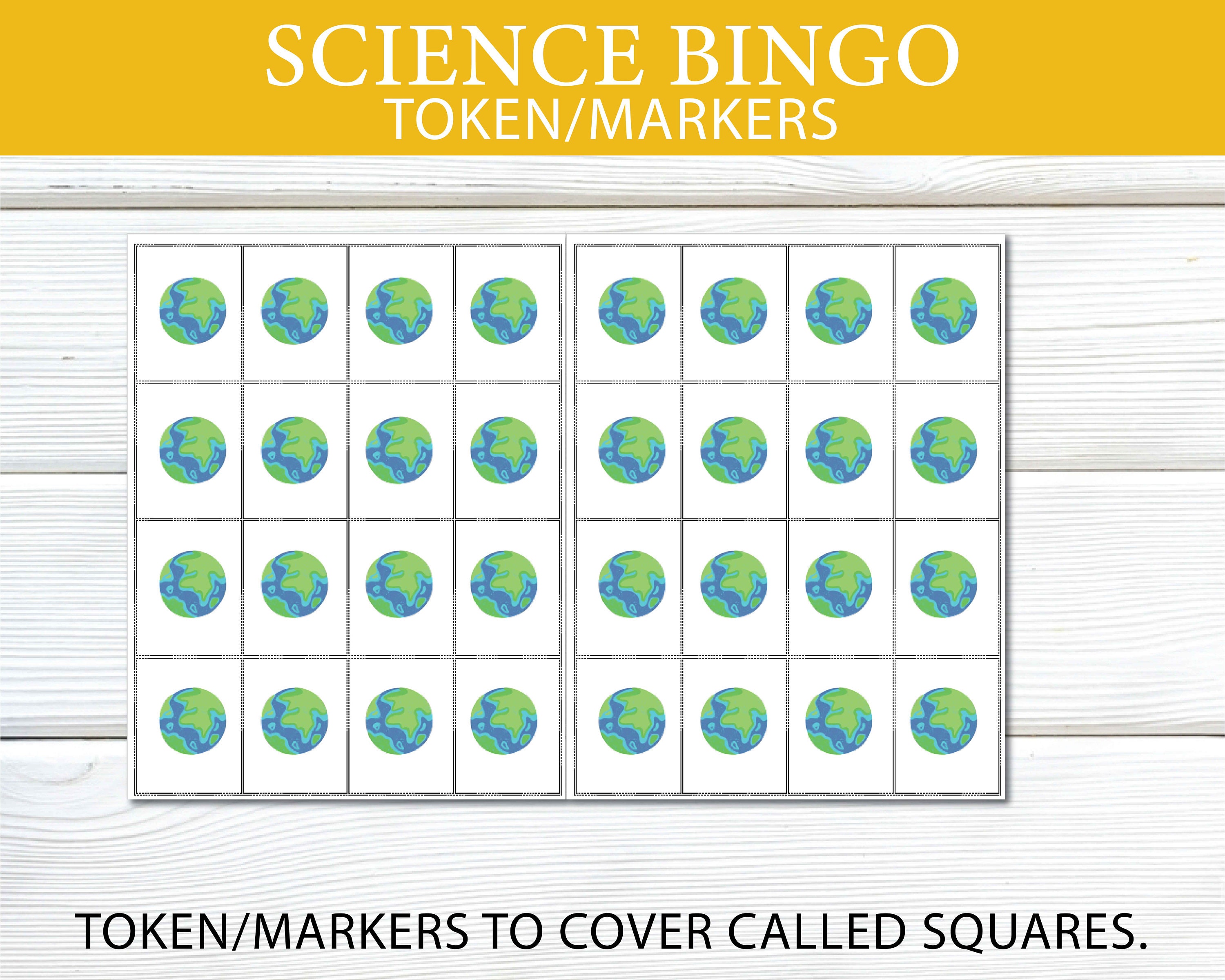 Science Bingo, 60 Printable Science Bingo Cards, Chemistry Bingo ...
