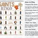 60 Catholic Saints Bingo Cards, All Saints' Day Party Game, Christian ...