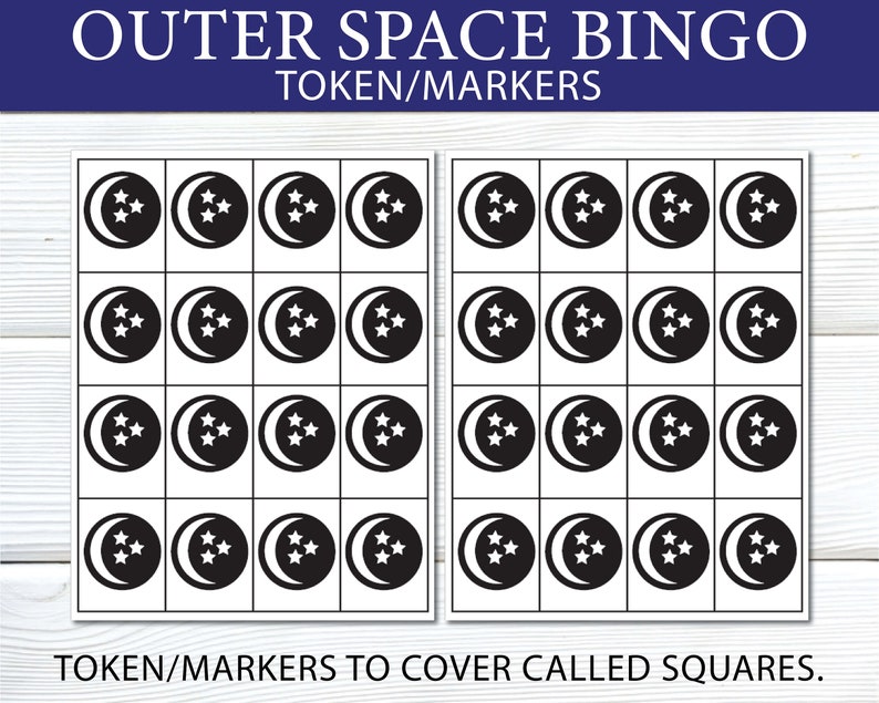 Outer Space Bingo, Solar System Bingo, Astronomy Bingo, 40 Printable ...