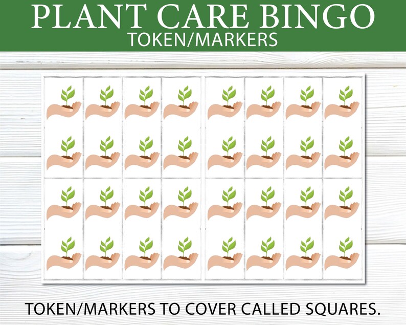 60 Plant Care Bingo Cards, Plant Care Game for Kids, Gardening Bingo ...