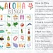 60 Aloha Bingo Cards, Luau Bingo, Hawaiian Bingo, Luau Birthday Party ...