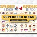 Superhero Bingo, 60 Superhero Bingo Cards, Kid's Printable Bingo Game ...
