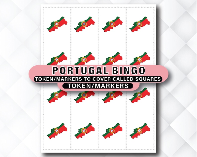 60 Portugal Bingo Cards, Portugal-themed Bingo, Europe Trip Vacation ...