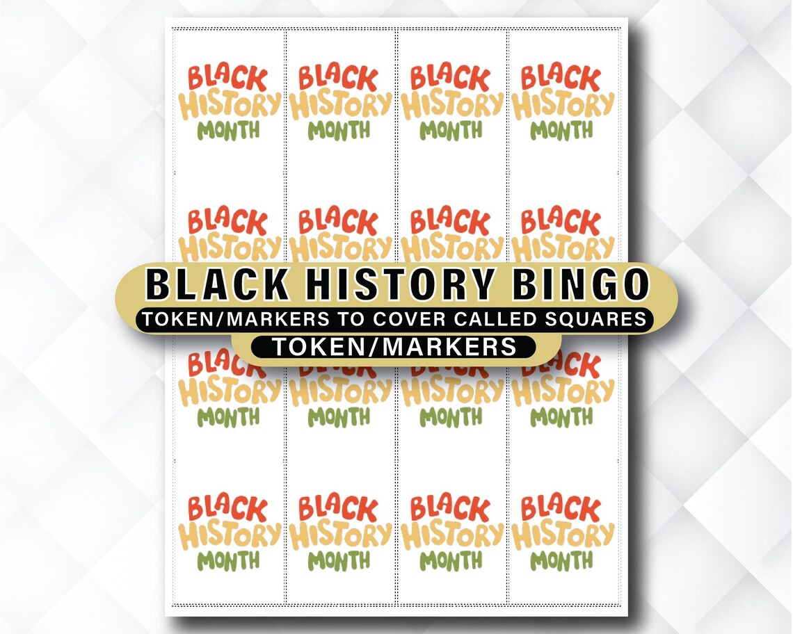 60 Black History Bingo Cards, Black History Month Bingo Game, Black ...