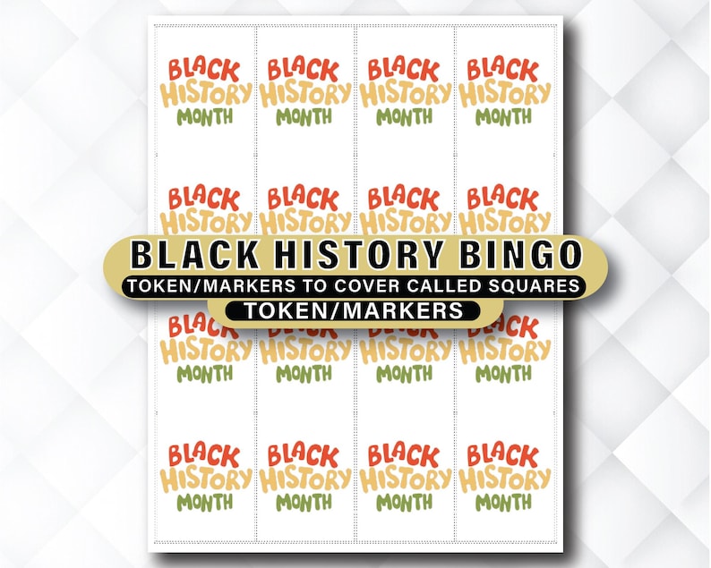 60 Black History Bingo Cards, Black History Month Bingo Game, Black ...