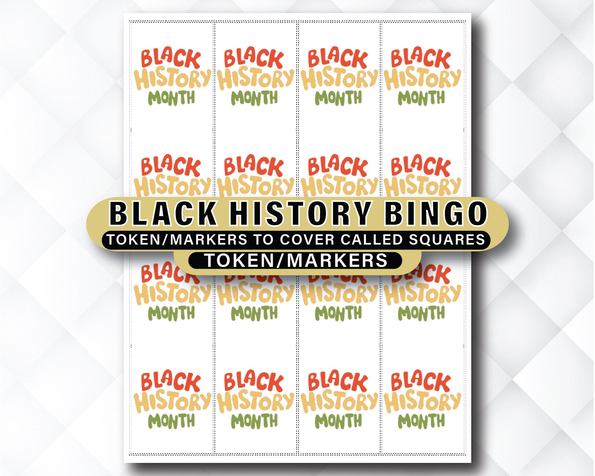 60 Black History Bingo Cards, Black History Month Bingo Game, Black ...