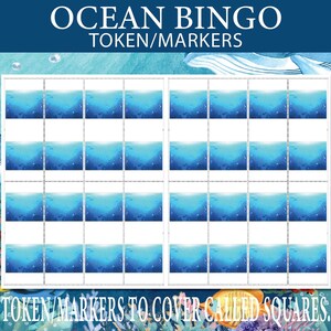 60 Printable Ocean Bingo Cards, Ocean Activity, Ocean Bingo, Under the ...