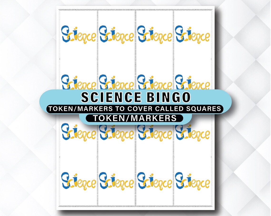 60 Printable Science Bingo Cards, Chemistry Bingo, Atomic Bingo, Mad ...