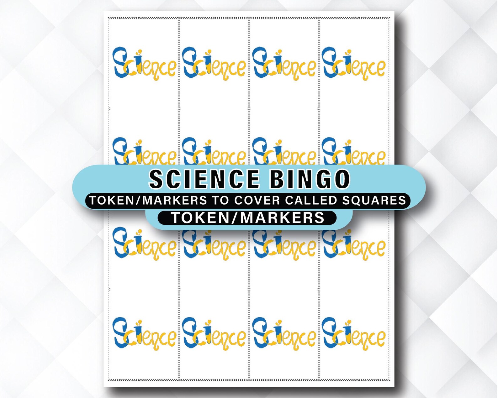 60 Printable Science Bingo Cards, Chemistry Bingo, Atomic Bingo, Mad ...