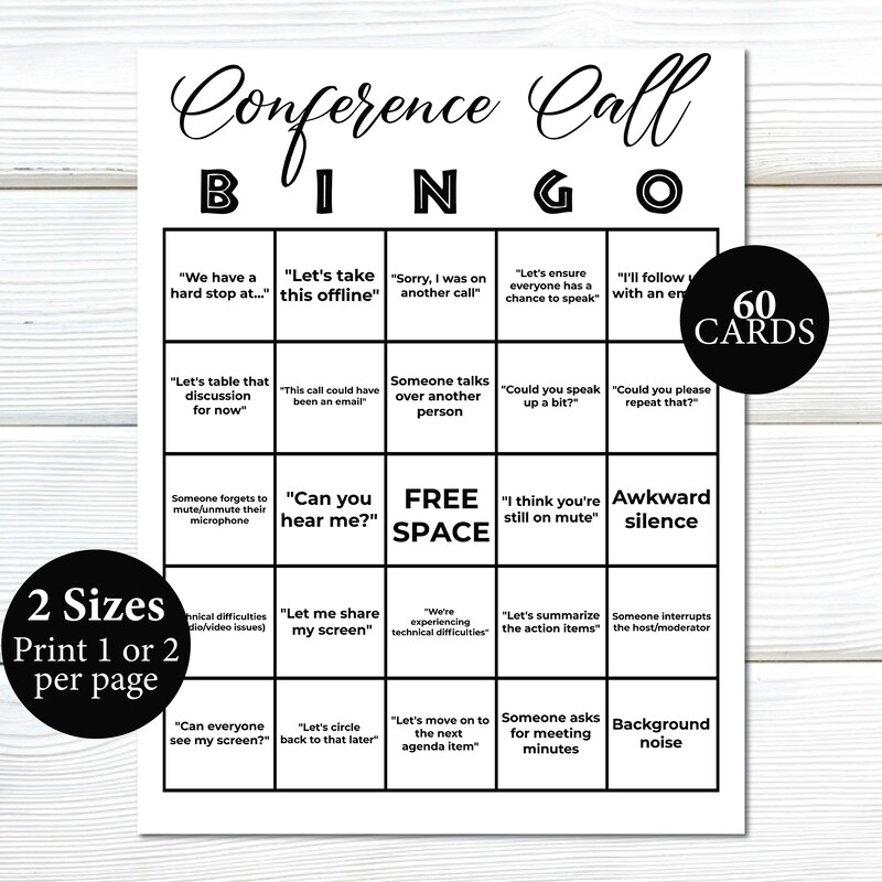 Conference Bingo - Etsy
