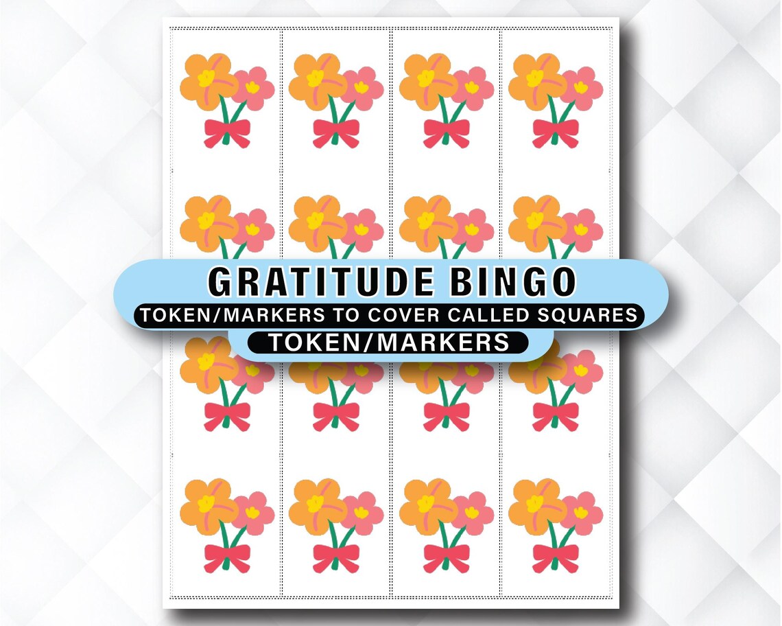 60 Gratitude Bingo Cards, Counseling Bingo Game, Mindfulness Bingo ...