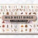 60 Wild West Bingo Cards, Bingo Games, Cowboy Bingo, Native American ...