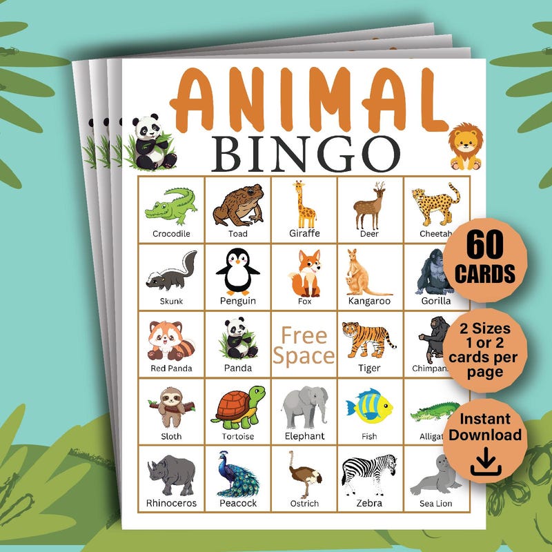 Zoo Themed Birthday Games - Etsy