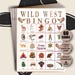 60 Wild West Bingo Cards, Bingo Games, Cowboy Bingo, Native American ...
