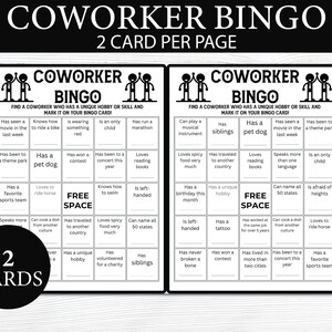 Editable Coworker Bingo Game, Find Someone Who Office Party Game ...