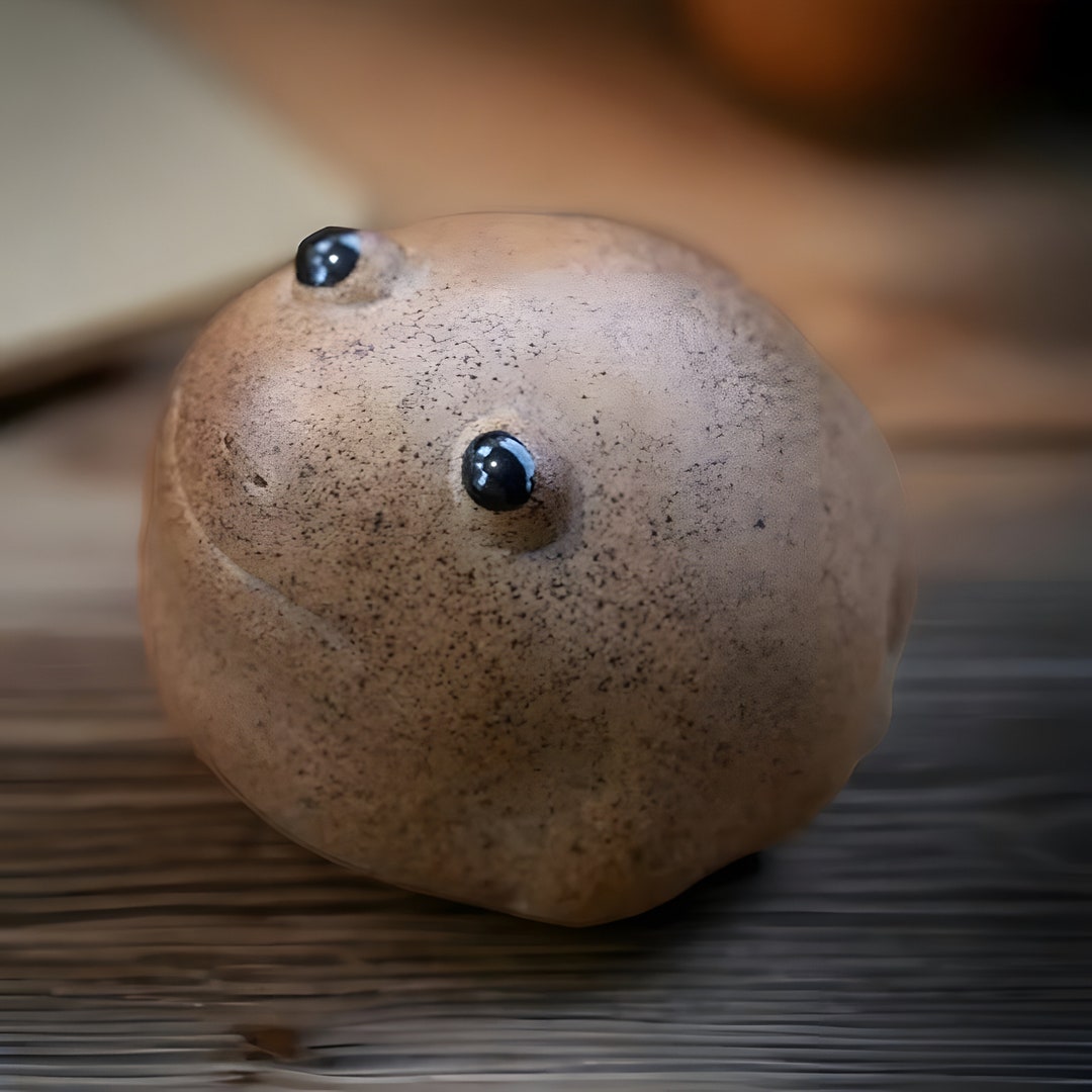 Fun Pet Frog Ornament, Stone Toad Decoration, Indoor Outdoor Garden ...