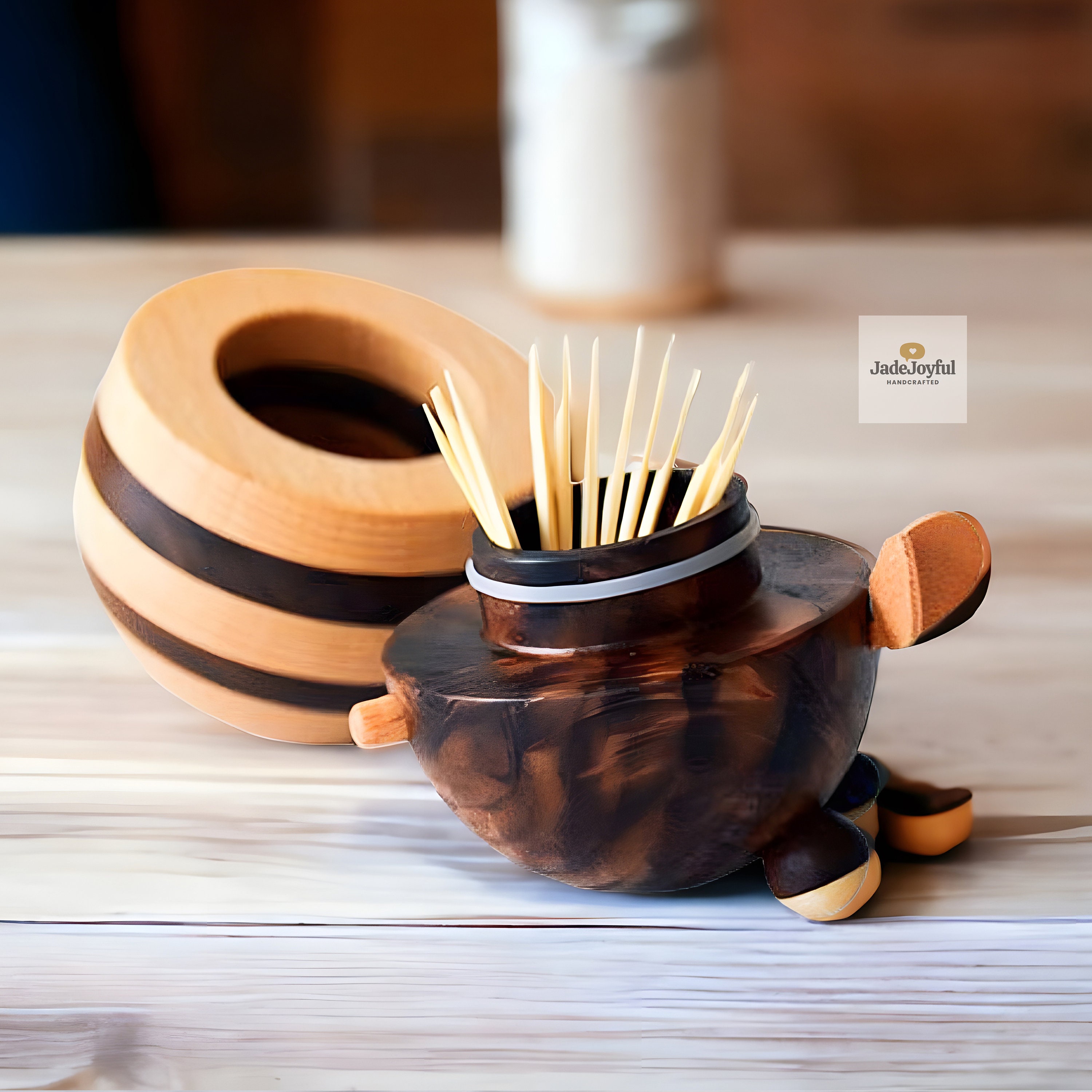 Luxury Handmade Bee Toothpick Storage Container, Fun Home Decor, Unique ...