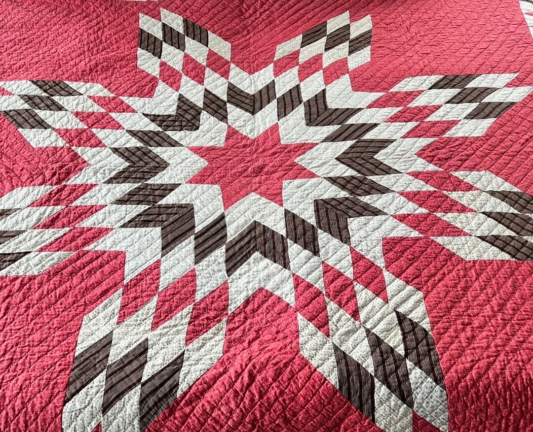 Antique Lone Star Quilt - Etsy