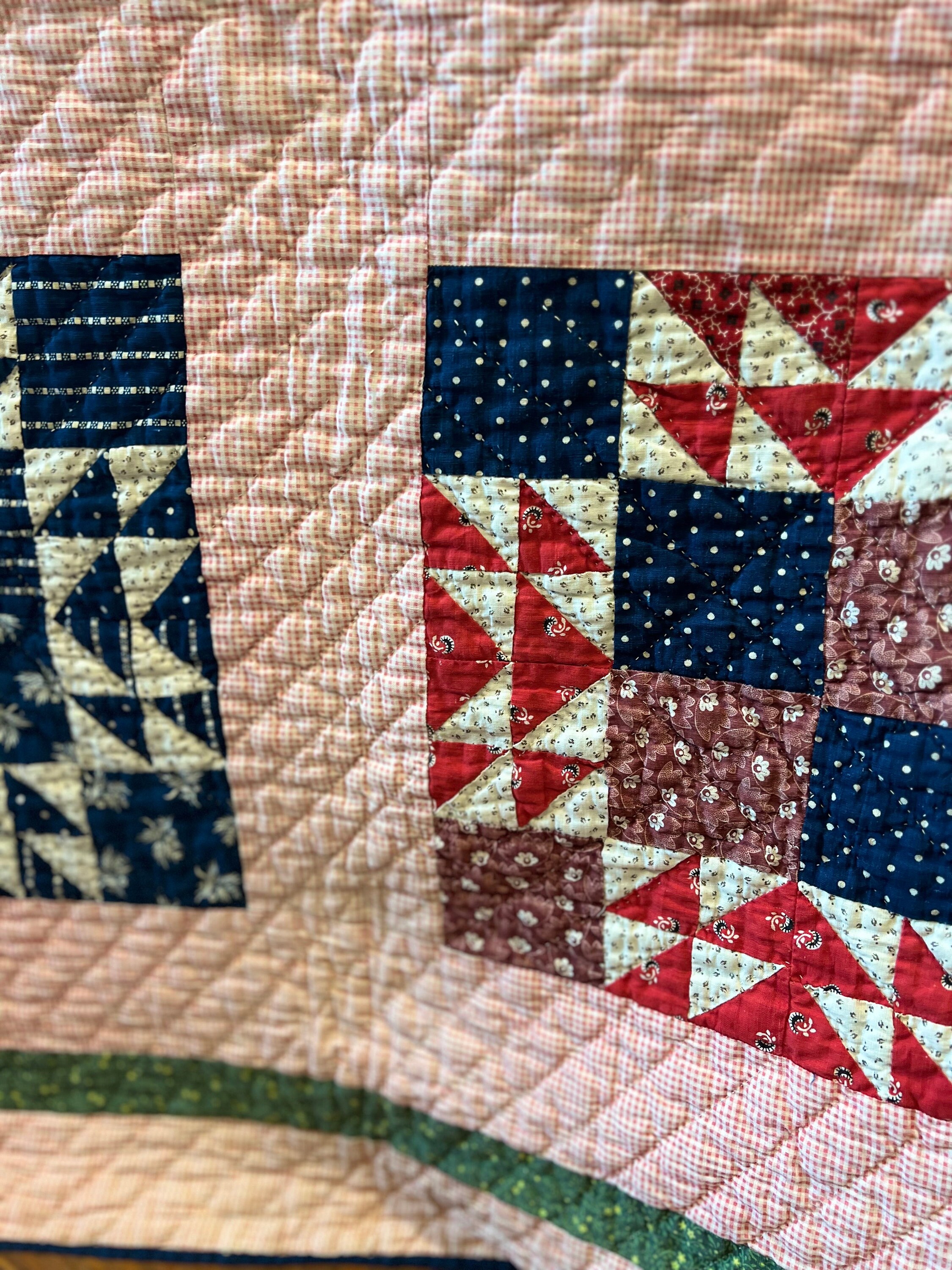 Beautiful 19th Century Block Quilt - Etsy