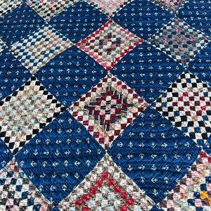 Amazing 1800s Mosaic Block Quilt - Etsy