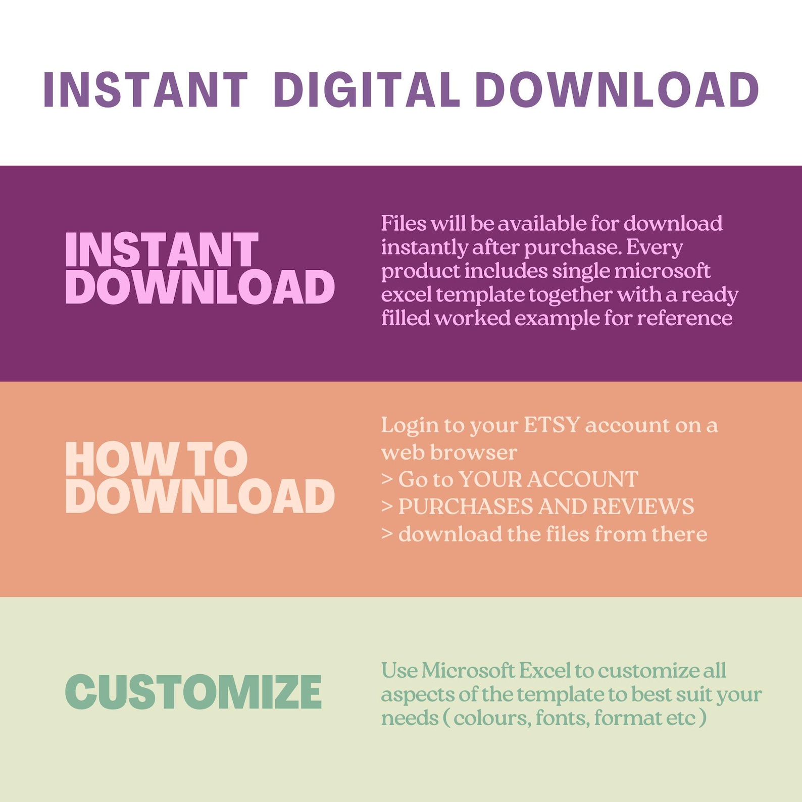 Universal Booking Calendar Organizer Excel Tool, Daily Basis ...