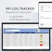 Construction RFI Log Tracker Excel Template Spreadsheet With RFI Empty ...