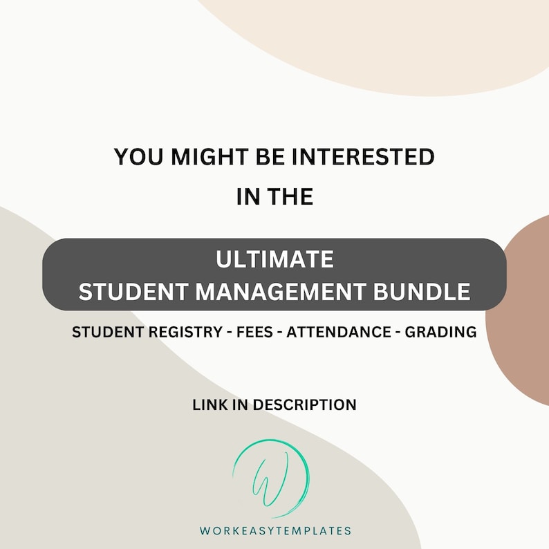 Student Fee Collection Tracker and Payment Recorder Excel Tool, School ...