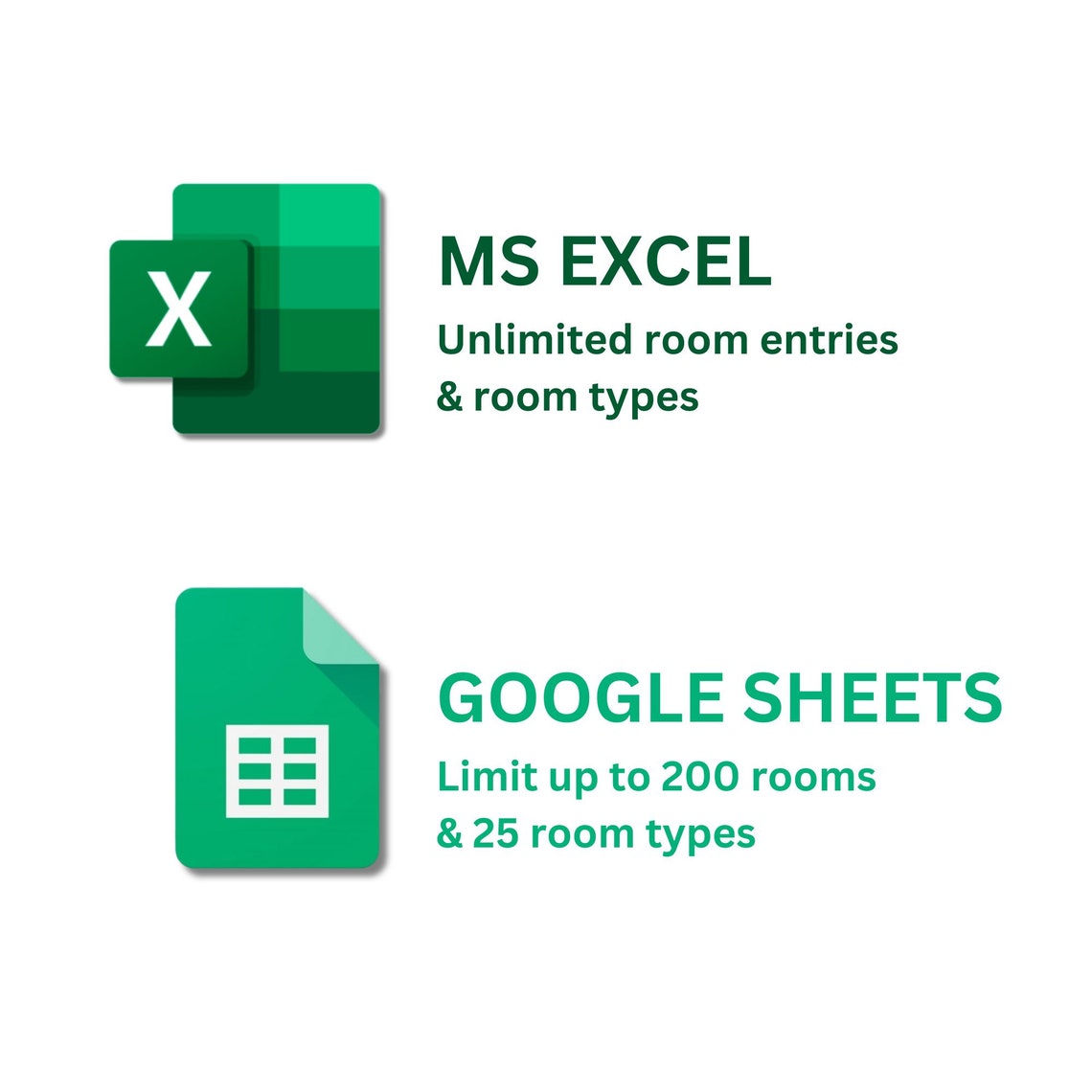Hotel and Hotel Apartments Bookings Calendar Excel Spreadsheet Template ...