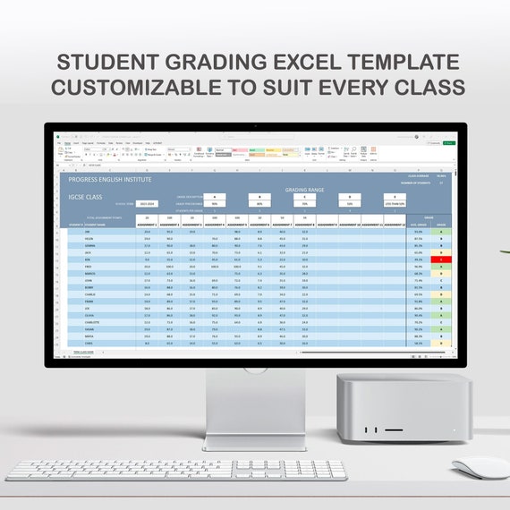 Grade Book Excel Template