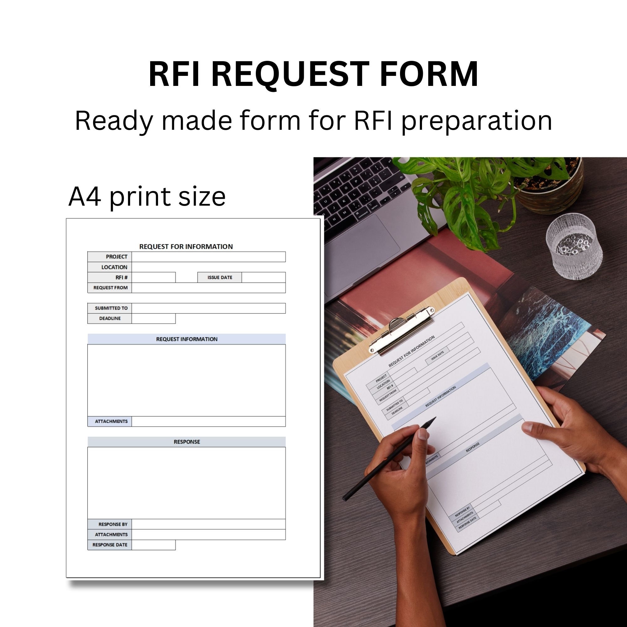 Construction Rfi Log Tracker Excel Template Spreadsheet With Rfi Empty