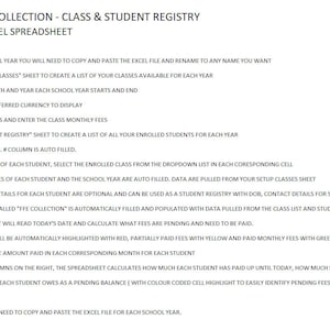 Student Fee Collection Tracker and Payment Recorder Excel Tool, School ...