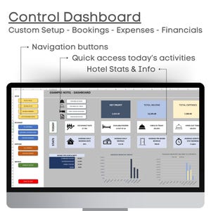Hotel Management Excel Tool, Complete Solution for Reservations ...