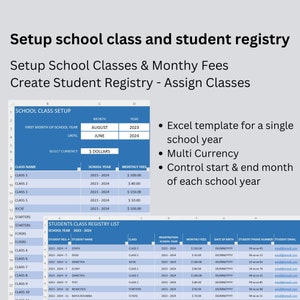 Student Fee Collection Tracker and Payment Recorder Excel Tool, School ...