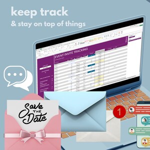 Event Invitations Tracker Excel Template Spreadsheet, Wedding, Party ...