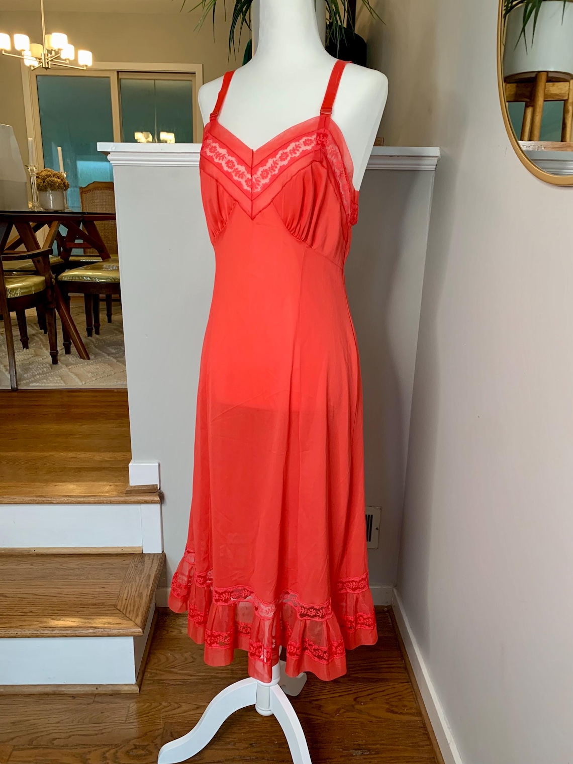 Lady in Red Slip - Etsy