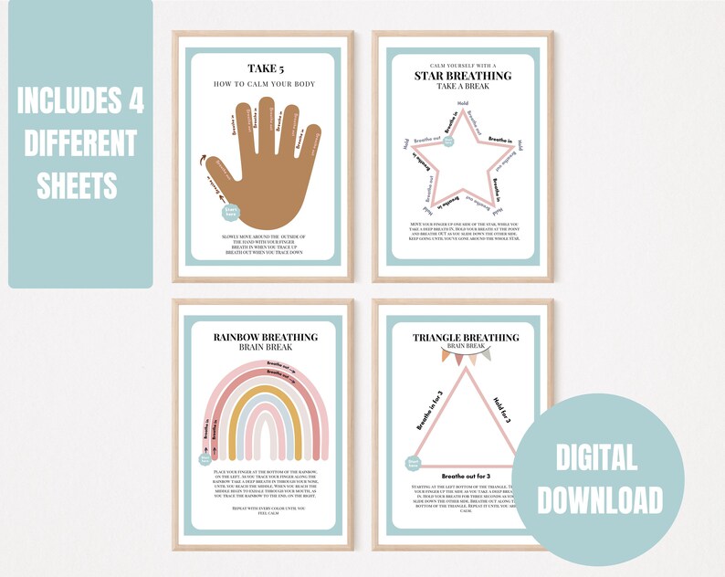 Deep Breathing Techniques, Mindfulness, Anxiety, Relaxation for Kids ...